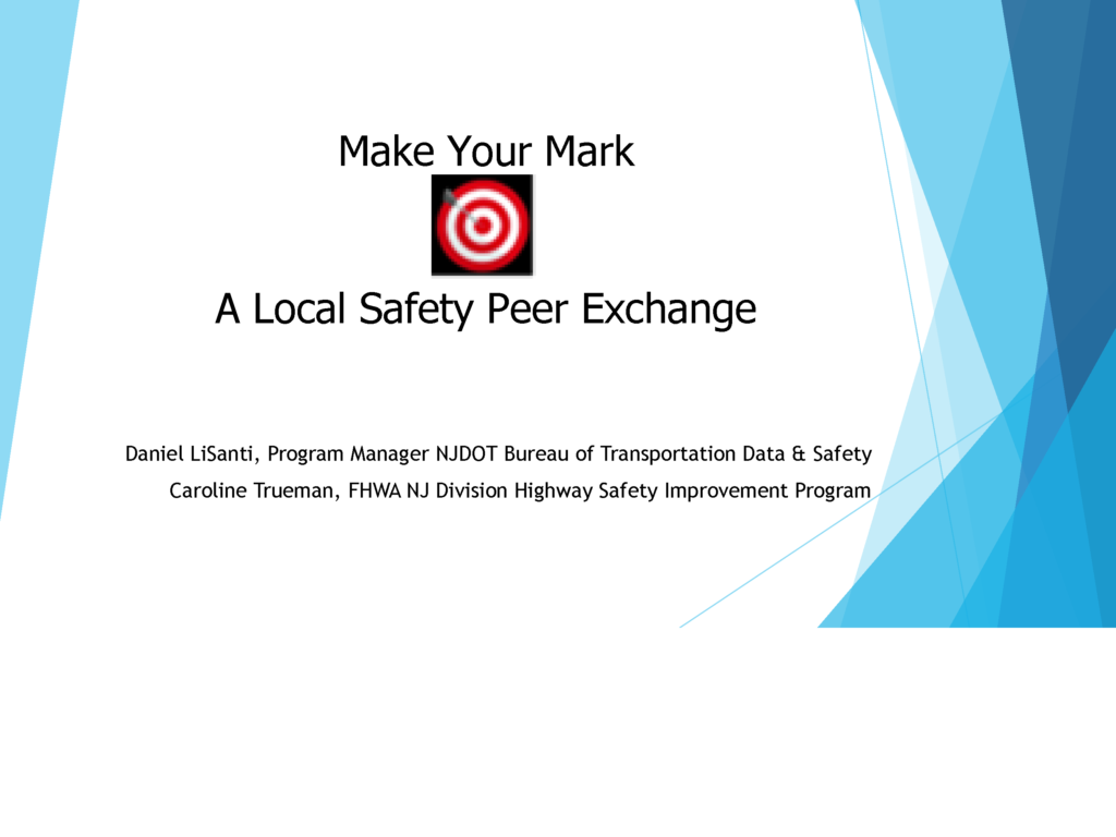 Peer Exchange Archives - NJDOT Technology Transfer