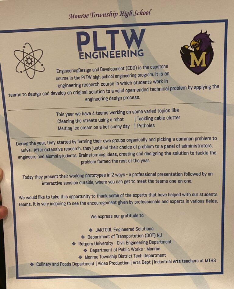 Monroe Township High School Archives - NJDOT Technology Transfer